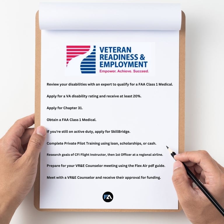 VR&E Flight School Flight Training - VA Chapter 31